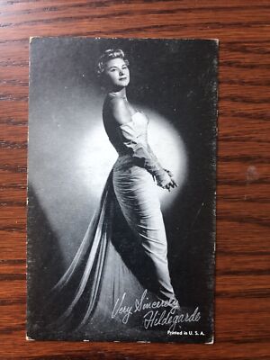 Vintage 1940's 1950's Hildegarde Singer Arcade Machine Exhibit Card | eBay