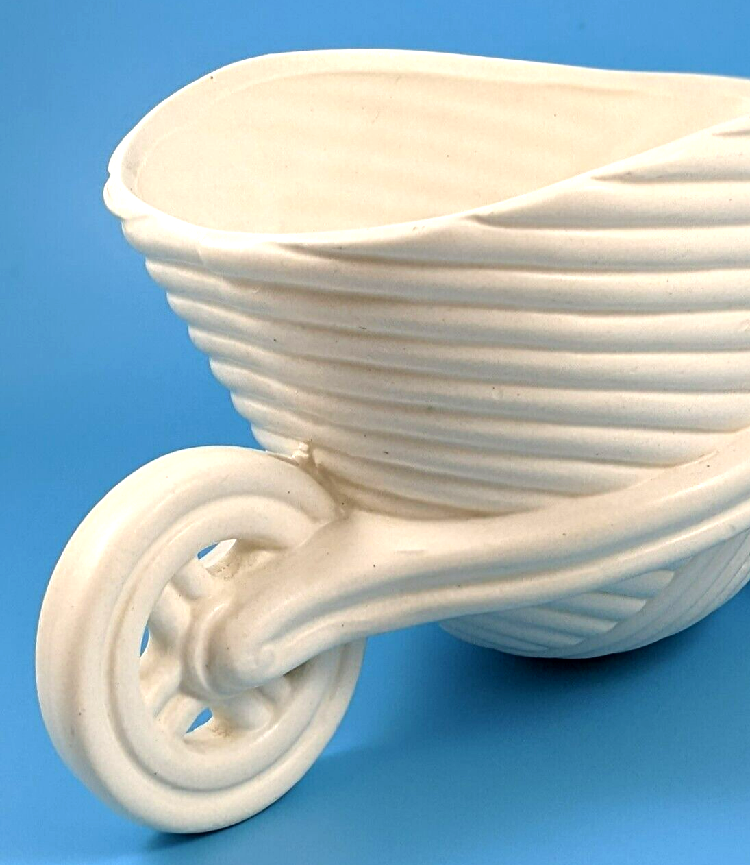 Vintage Lefton Ceramic Bisque Wheelbarrow Planter Japan | eBay