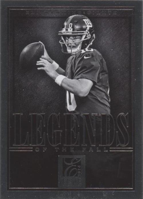 2014 Panini Elite - Legends of the Fall Eli Manning #14 Silver for sale ...