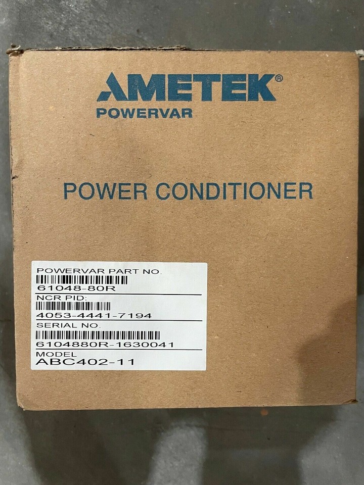 AMETEK POWERVAR 4.0 POWER CONDITIONER 120V 4.16AINPUT 120V 4.0A OUTPUT ...