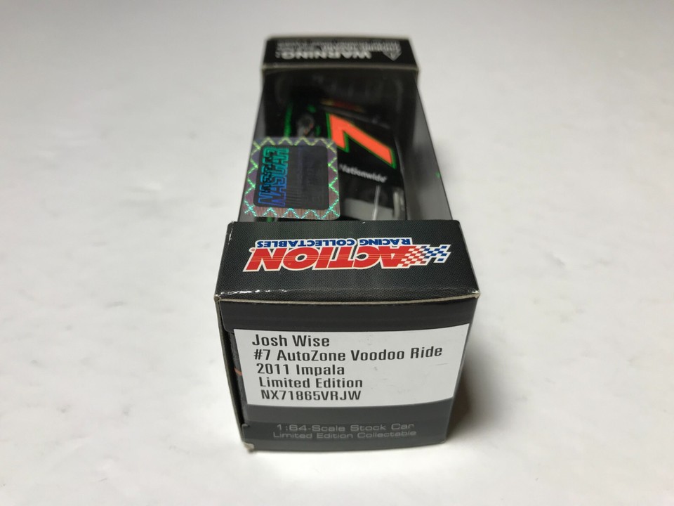 #7 Josh Wise 1/64 - 2011 AutoZone Voodoo Ride - NASCAR Action Diecast ...