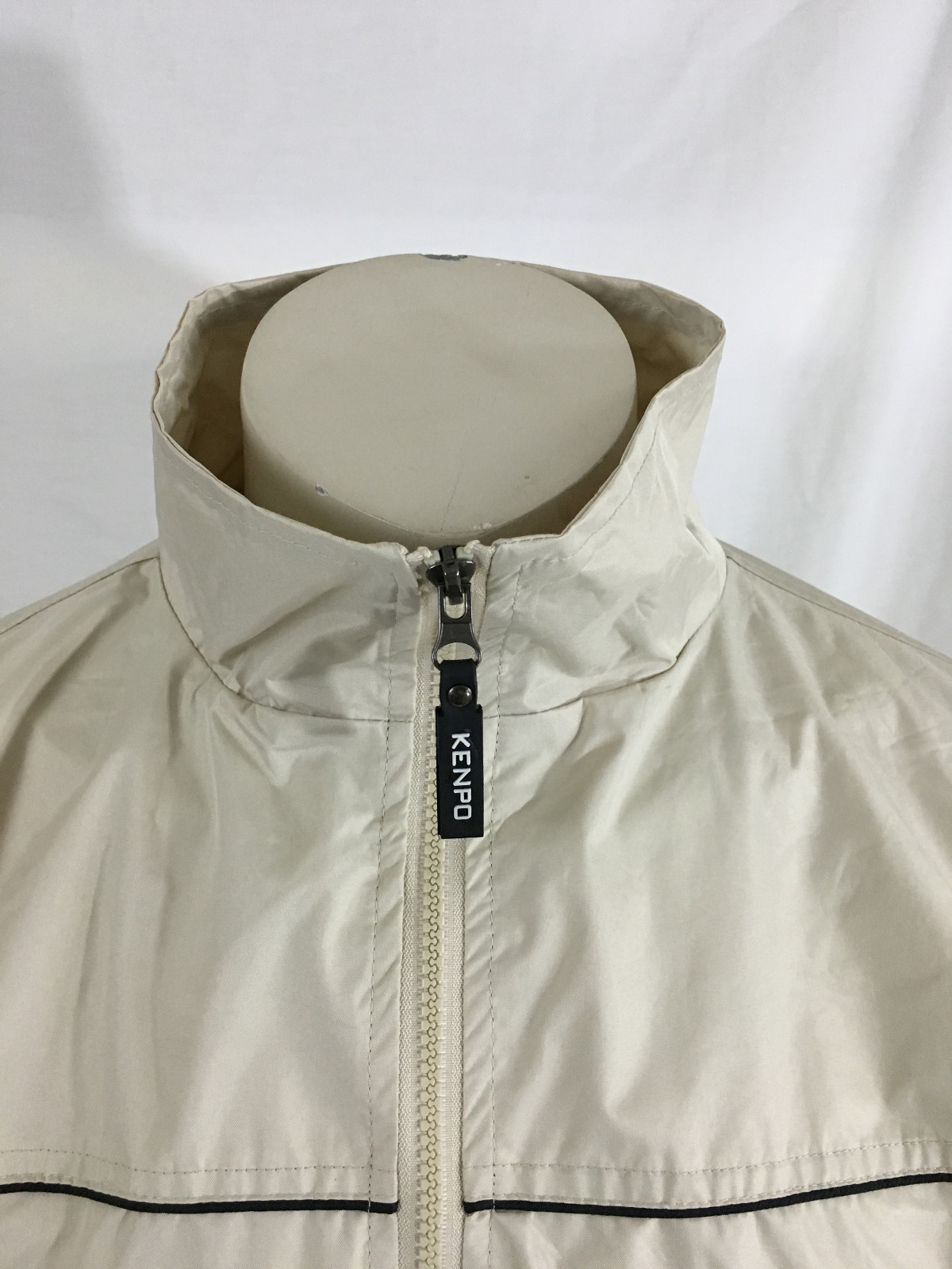 Kenpo Windbreaker Jacket Beige with Mesh Liner Men's Medium | eBay