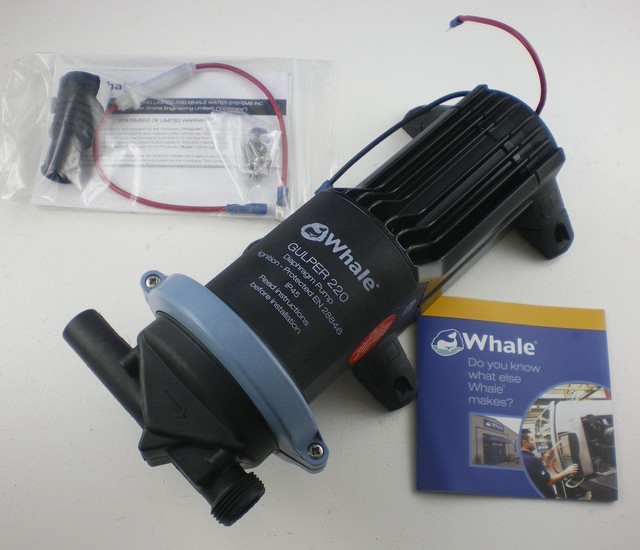 Whale BP1554 24 V Gulper 220 Waste Pump - Gray for sale online | eBay