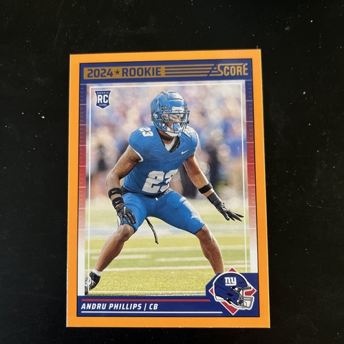 2024 Score Football Orange Parallel Andru Phillips RC Giants #349 | eBay