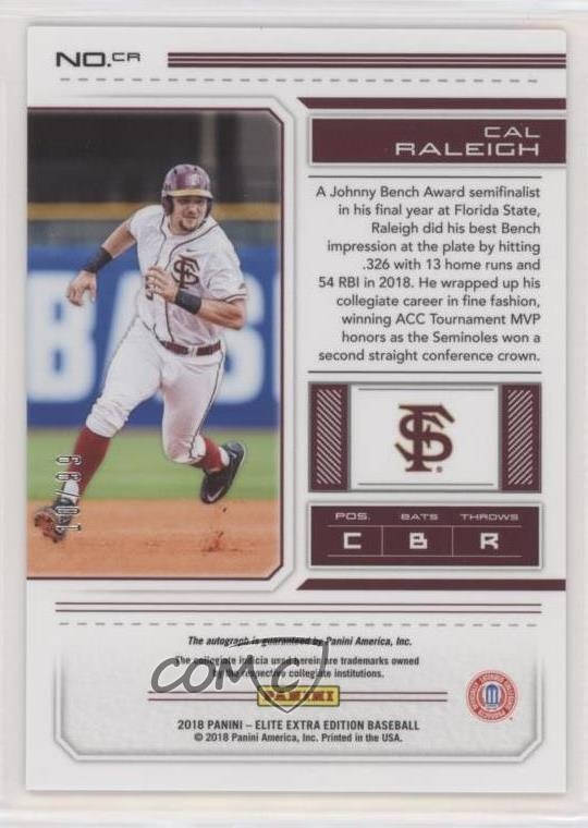 2018 Panini Elite Extra Edition College Ticket Signatures /99 Cal ...