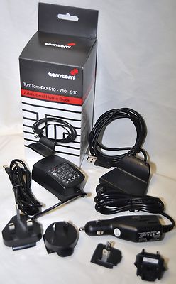 NEW TomTom GO 510 710 715 910 GPS Home Mount Dock w/AC + Car Charger ...
