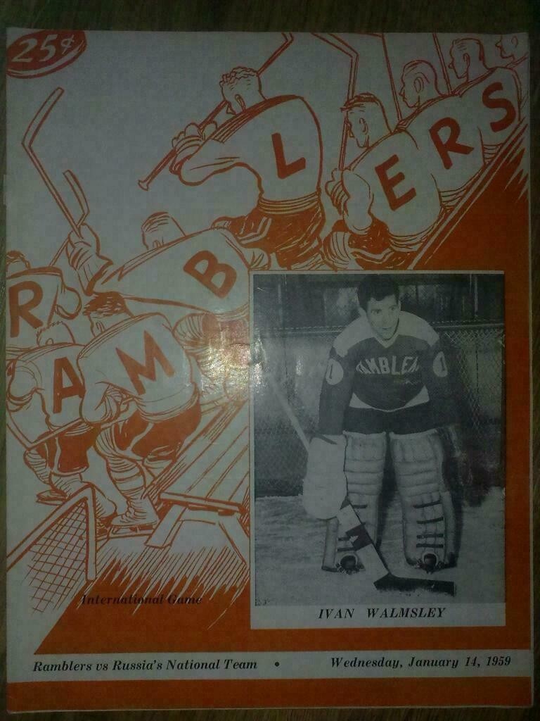 Programme Icehockey hockey Philadelphia Ramblers USA - Russia USSR team ...