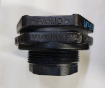 TF200 BANJO BULKHEAD TANK FITTING POLYPROPYLENE | eBay