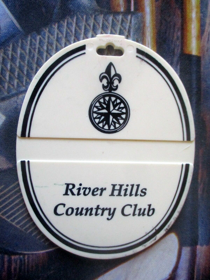 vtg - PGA Golf Bag Tag - RIVER HILLS COUNTRY CLUB cc - Sea Pines - Lake ...