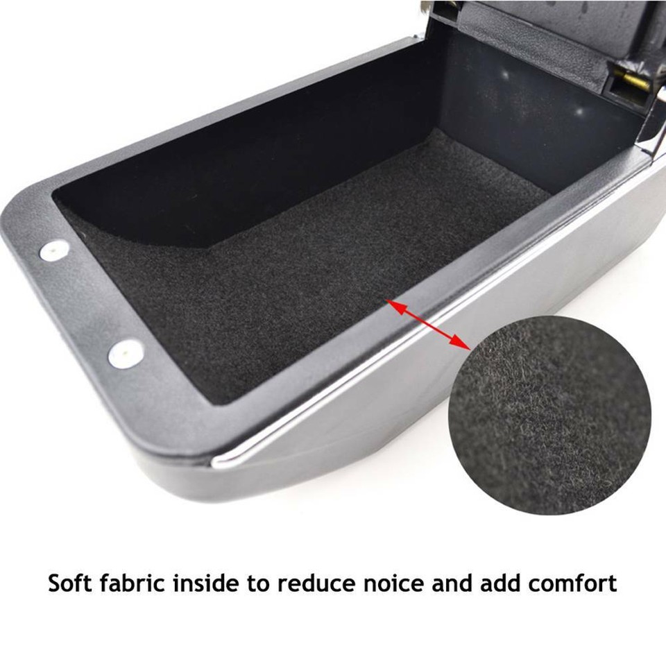 Universal Car Duel Console Comfort Armrest Central Console Box PU ...