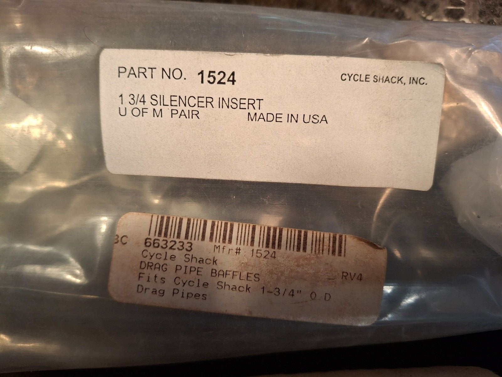 Cycle Shack - 1524 - Drag Pipe Baffles for 1 3/4in. Drag Pipes | eBay