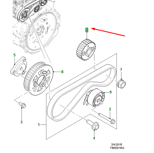 Pignon de pompe d'injection JAGUAR F-PACE X761 JDE10278 NEUF ORIGINE | eBay