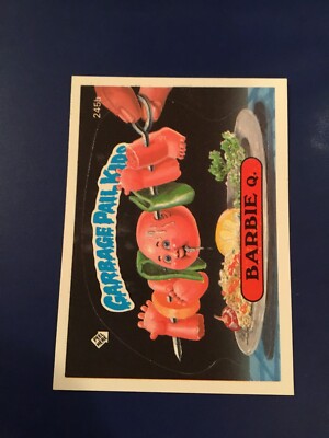 1986 Topps Garbage Pail Kids # 245b BARBIE Q Original Series 6 GPK NM ...