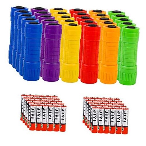 Small Mini Flashlights Pack of 30,Assorted Colors,New Type Cob 30 Pack ...