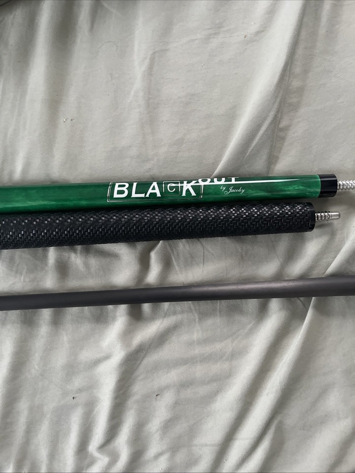 Jacoby Blackout Carbon Break/Jump Pool Cue Green | eBay