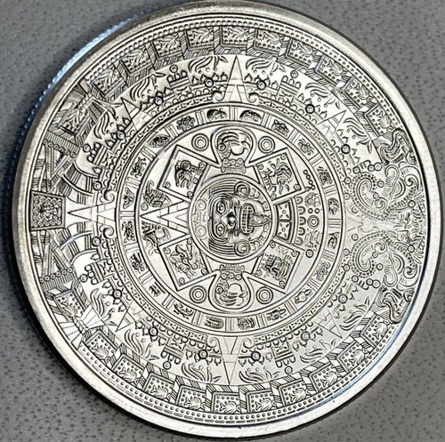 1 Troy Oz .999 Silver Aztec Mayan Calendar Collectible Coin Bullion ...
