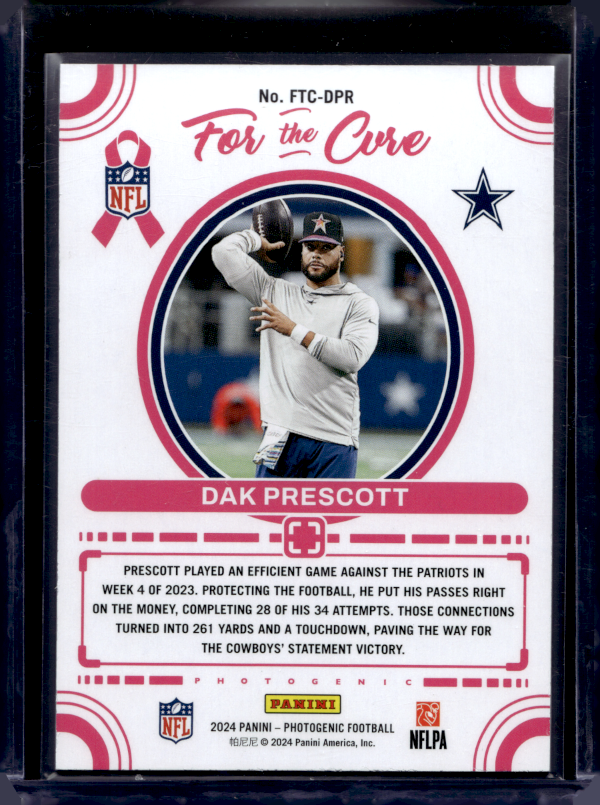 2024 Panini Photogenic Dak Prescott For the Cure | eBay