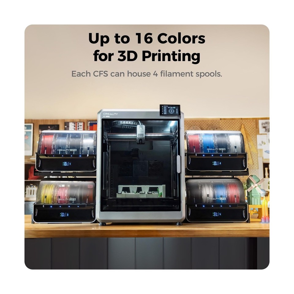 Official Creality CFS, Multicolor 3D Printer Filament System, Anti ...