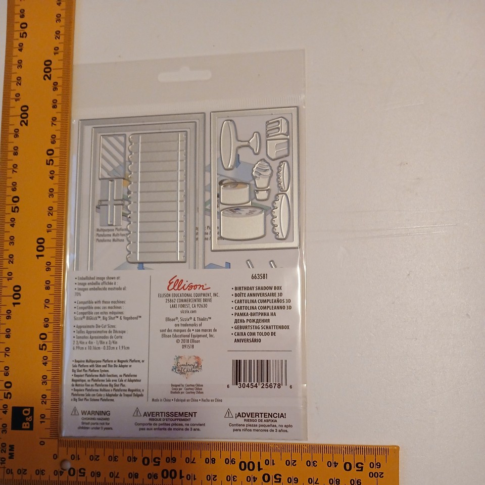 Sizzix - Thinlits - 663581 - Birthday Shadow Box - 22 die set - BNIP | eBay UK