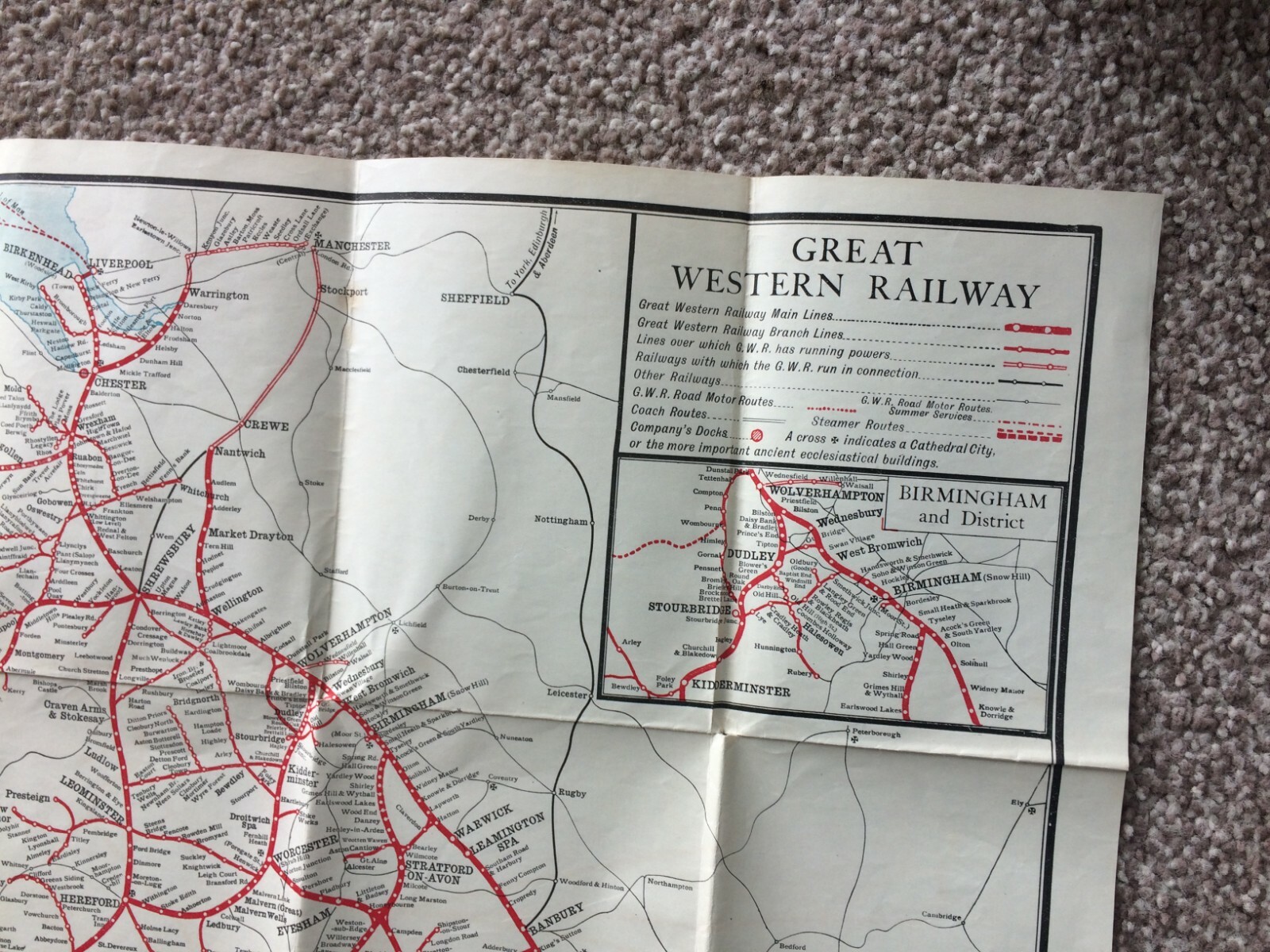 GREAT WESTERN RAILWAY SYSTEM MAP & STEAMERS | Grelly UK
