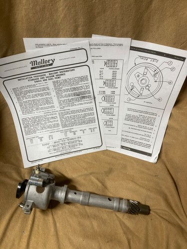 Mallory YL585AV dual point distributor Chevy small and big block V8 ...