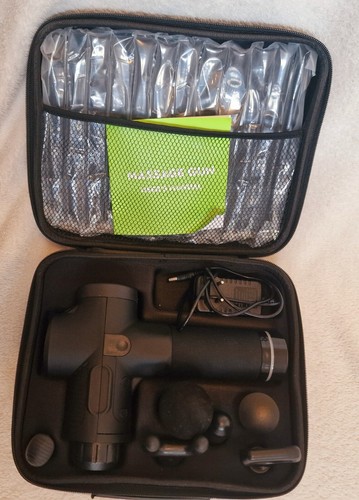 Pistolet De Massage 4 Têtes Gun Masseur Anti Fatigue Musculaire Muscle ...