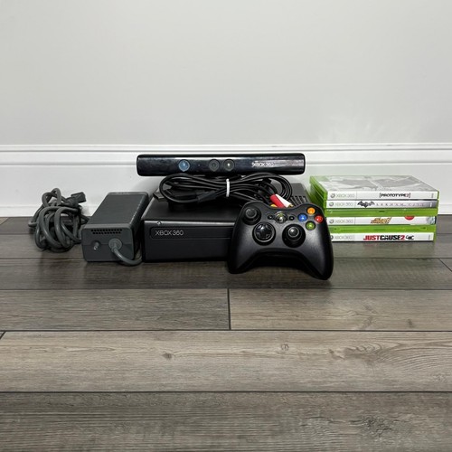 Microsoft Xbox 360 with Kinect 4GB Black Console 885370811674 | eBay