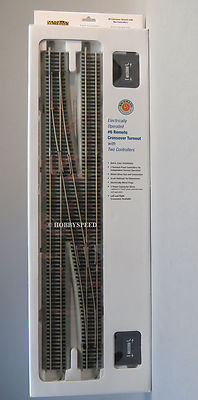 BACHMANN E-Z TRACK HO #6 LH CROSSOVER SWITCH W 2 CONTROLLERS turnout ...
