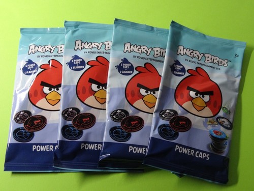 POGS * Angry Birds * 4 Unopened Packs with 6 Caps and 1 Slammer | eBay