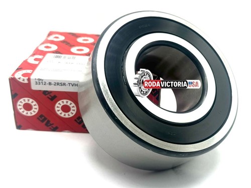 FAG 3312 B 2RSR TVH L055 C3 ANGULAR CONTACT BALL BEARING RUBBER SEALED ...