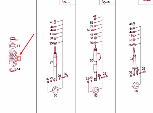 NEW MERCEDES-BENZ E W210 FRONT COIL SPRING A2103212204 ORIGINAL | eBay