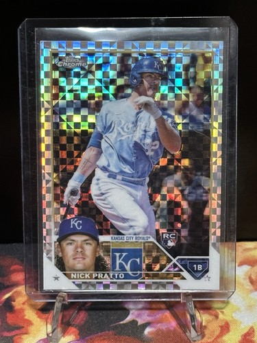 2023 Topps Chrome Nick Pratto Xfractor Rookie Refractor #85 Royals RC ...