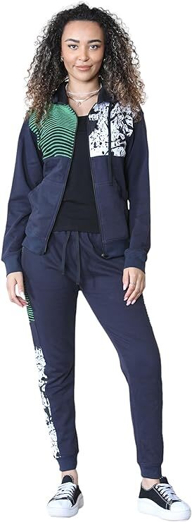Womens Tracksuit Zip Up Women’s Sportswear Set 3 Pcs Terry Tracksuit ...