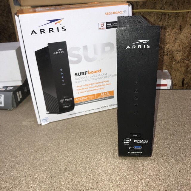 ARRIS Surfboard Sbg7400ac2 Cable Modem & WiFi Router for sale online | eBay