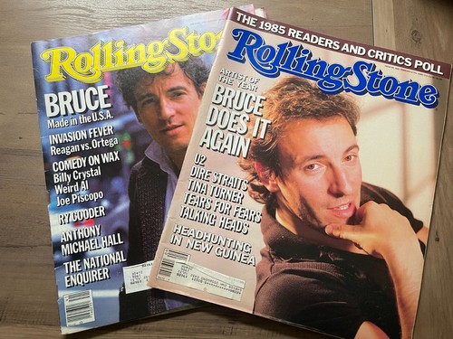 Bruce Springsteen Rolling Stone x2 – 1985 & 1986 Cover Lot, Vintage ...