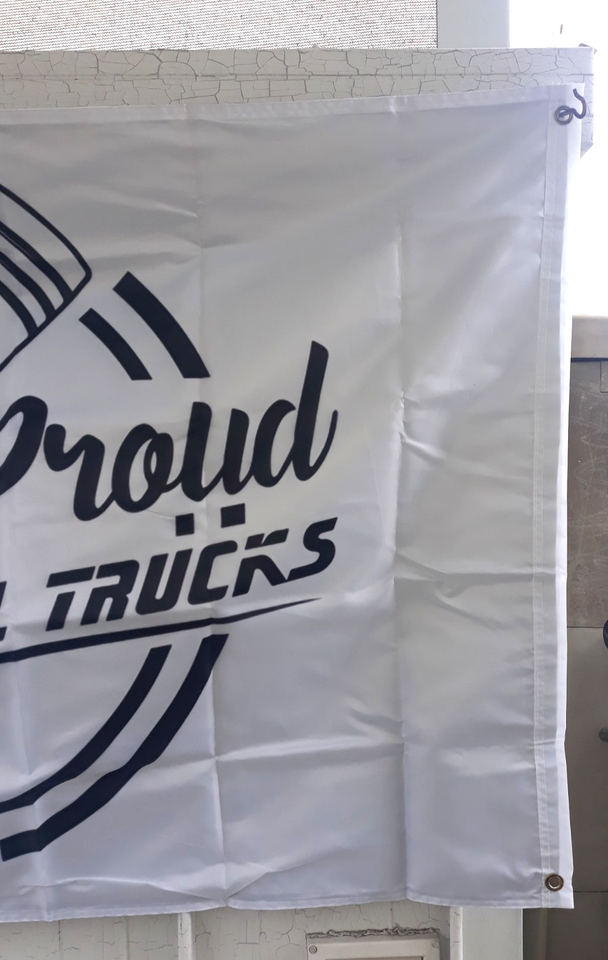 LOUD N PROUD Diesel Trucks Mechanic Flag Garage Man Cave Turbo Sign ...