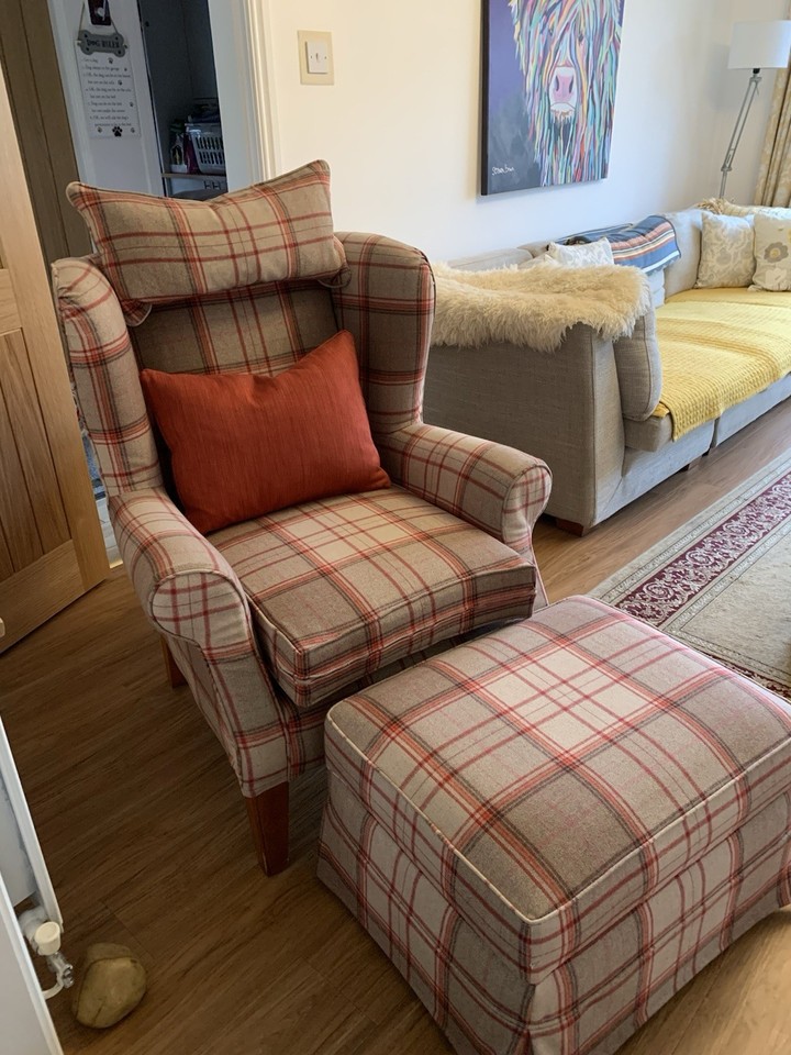 Multiyork Winged Armchair Storage Footstool | eBay UK