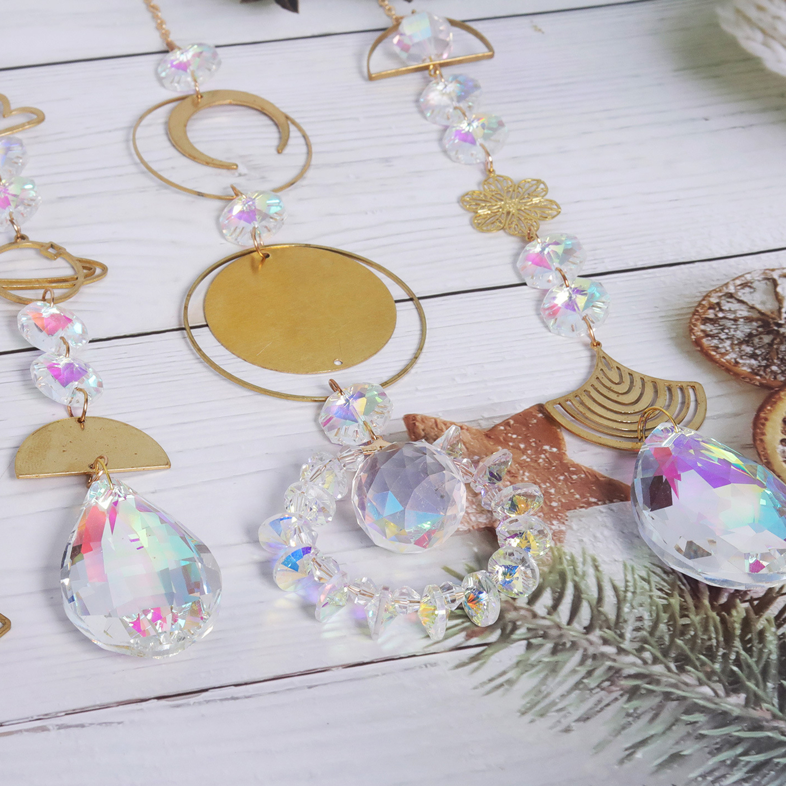 Prism Ornament Eye-catching Light-absorbing Christmas Tree Decoration ...