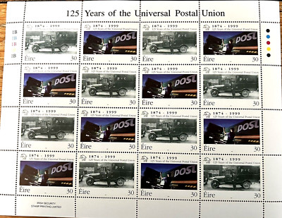 Ireland Stamps- 125 Years of the Universal Postal Union 16 Erie30 ...