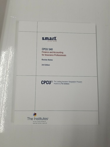 CPCU 540 Finance and Accounting for Insurance Professionals Review ...