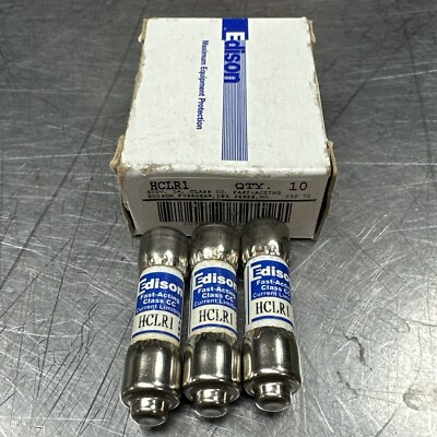Lot of 3 Pcs - EDISON HCLR1 AMP FUSES 1AMP CLASS CC 600 VOLTS | eBay