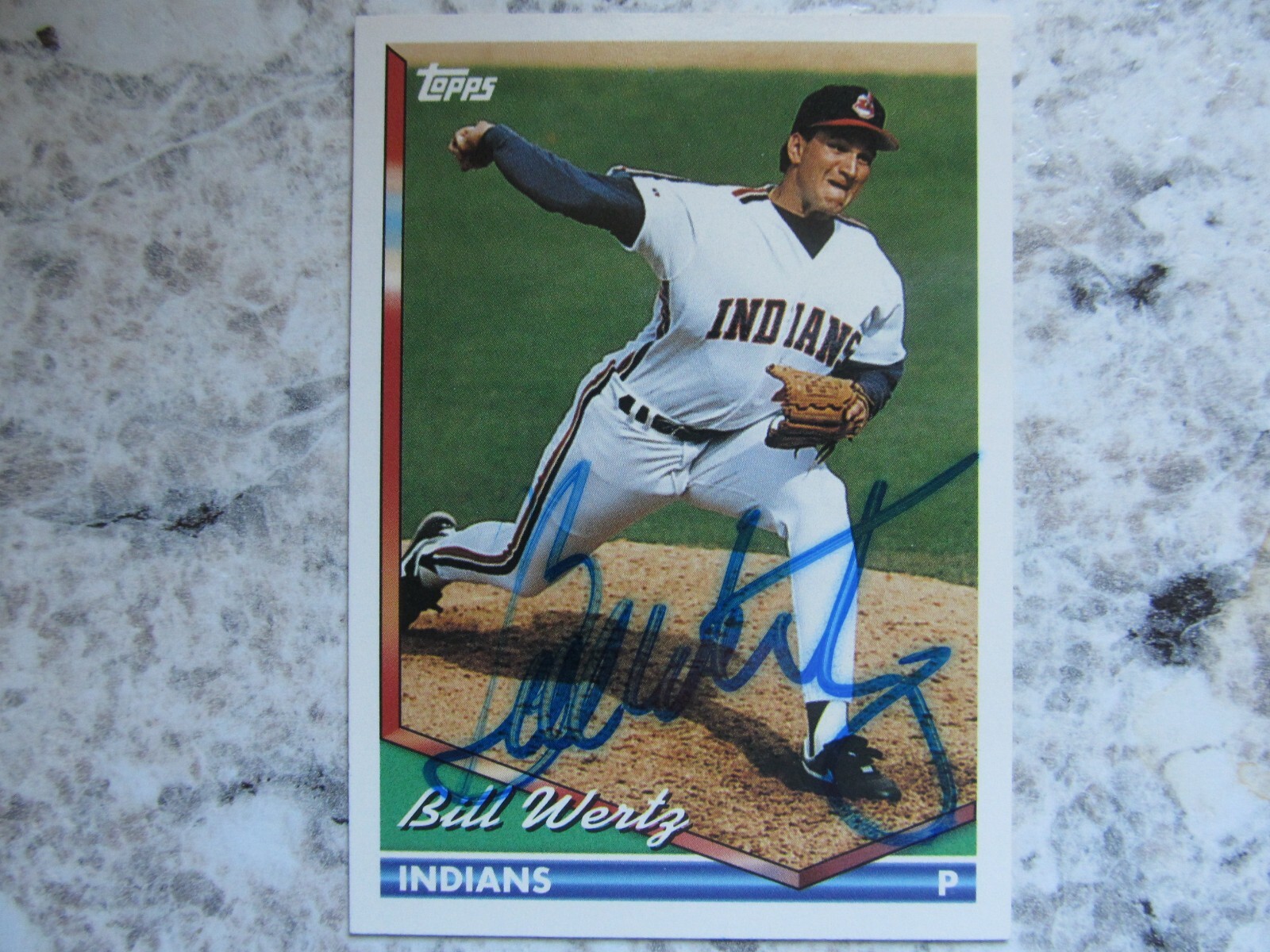 Indians Bill Wertz Signed Autographed 1994 Topps Mint | eBay