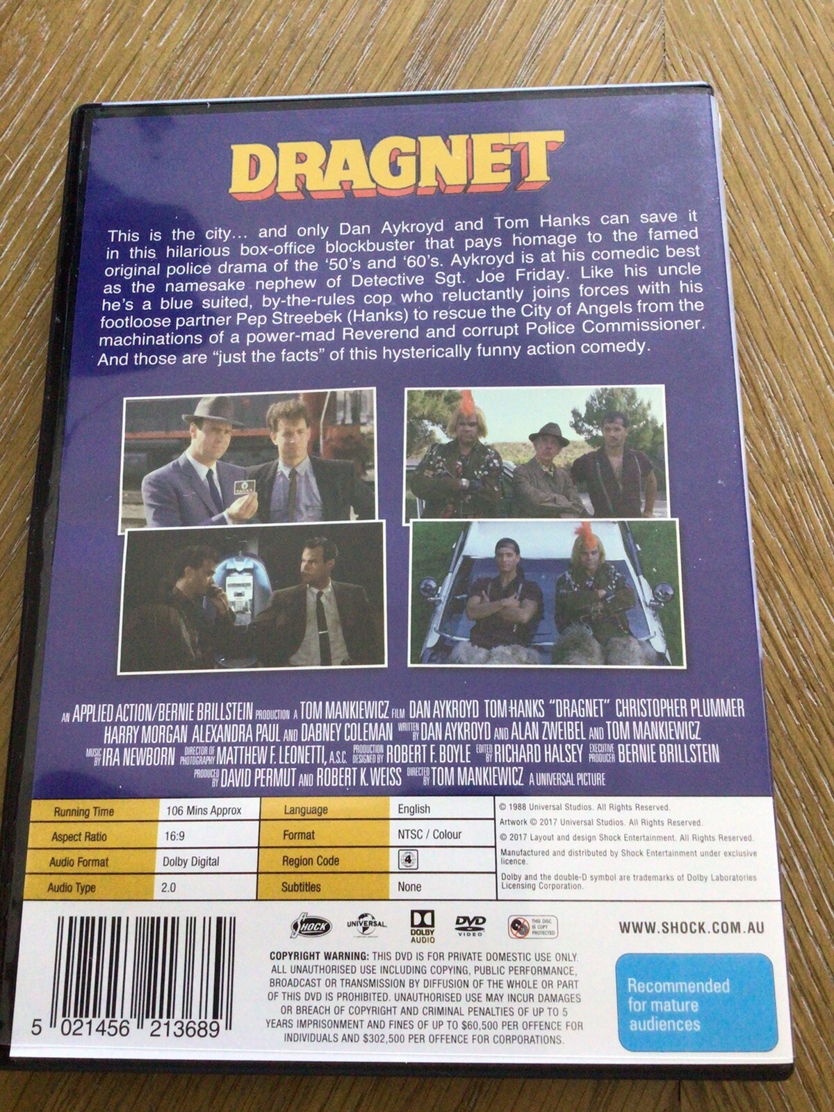 Dragnet (DVD, 1987) 5021456213689 | eBay
