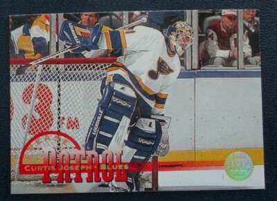 CURTIS JOSEPH St. Louis BLUES 1994-95 LEAF Crease Patrol HOCKEY CARD #3 ...