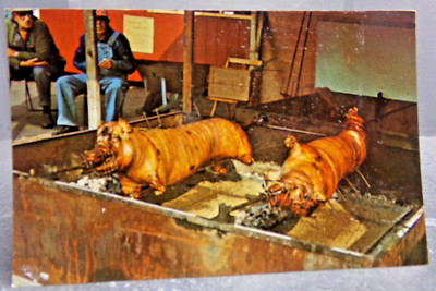 INDIANA SMALL TOWN MONTEZUMA IN AZTEC TRADING POST HOG ROAST | eBay