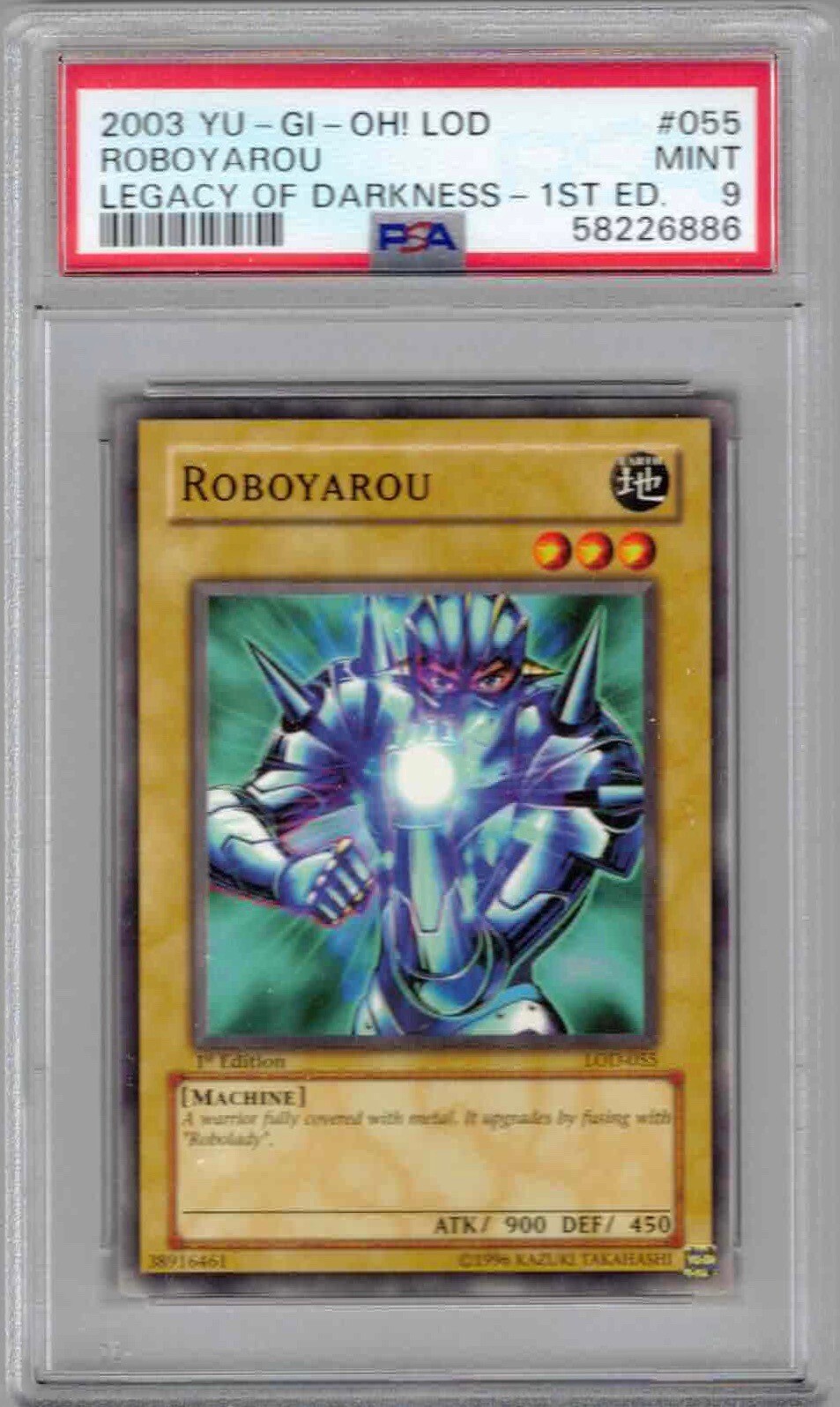2003 Yu-Gi-Oh 1st. Ed., LOD, #055, Roboyarou. PSA 9, Mint | eBay