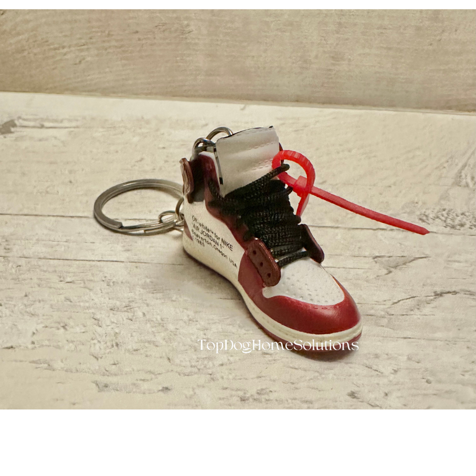 Mini Nike Keyring Sneakers 🔥3D Jordan 1 keychain Trainer Sports Shoe ...