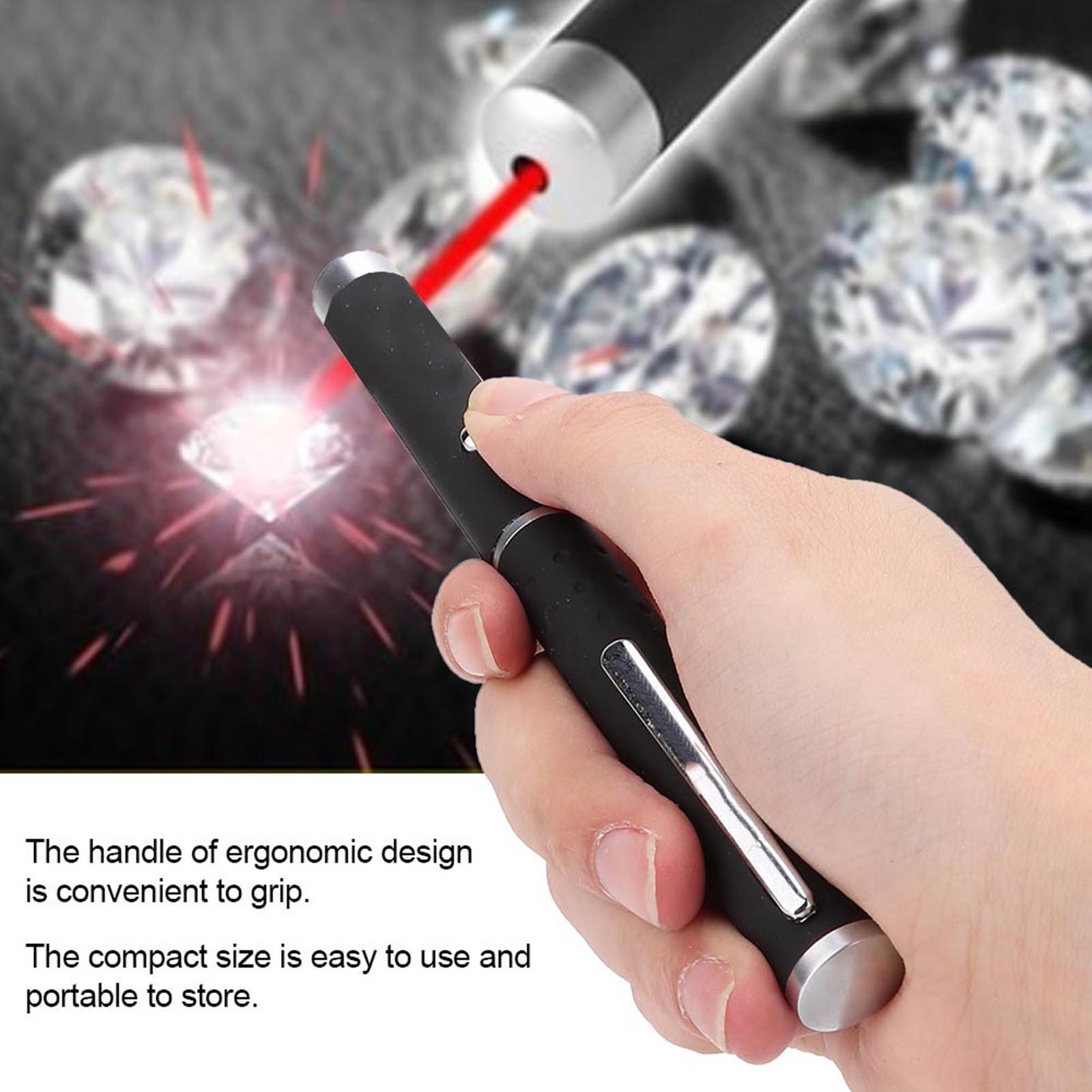 Diamond Tester Flashlight Torch Pen Lighting Jewelry Identification ...