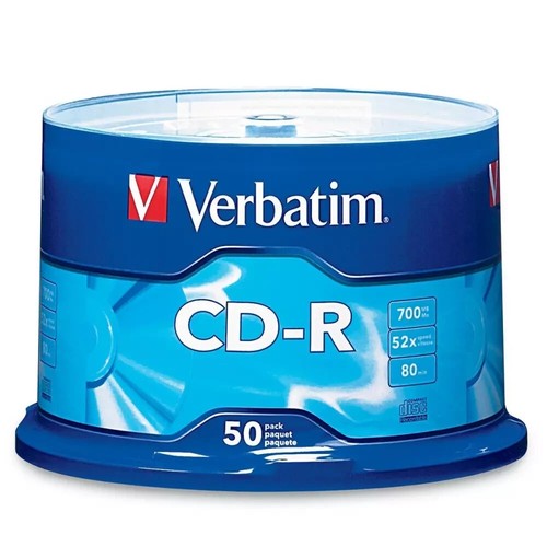 50 Pack Music CD-R Discs Media for Audio MP3 Data Recordable Spindle ...
