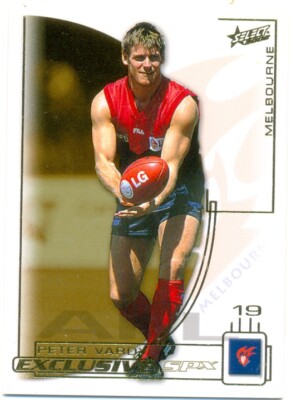 2002 Select AFL SPX series Common Card 151 - Peter Vardy - Melbourne ...